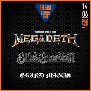 H ημέρα των Megadeth στο Release έφτασε: Δείτε τις ώρες εμφάνισης των ...